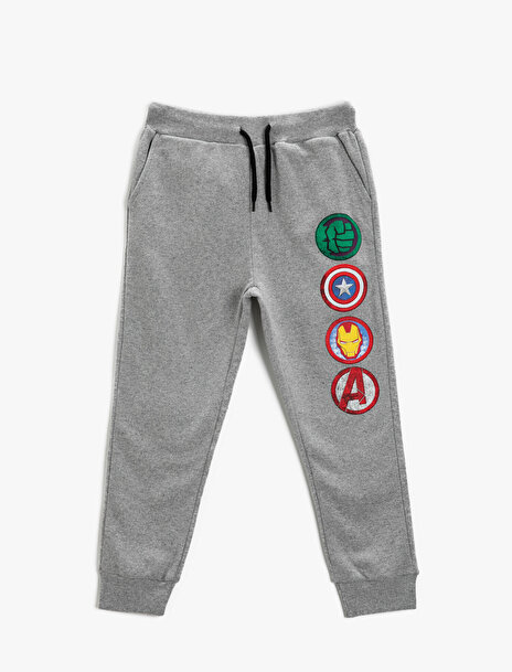 Koton Erkek Çocuk Avengers Baskılı Belden Bağlamalı Jogger Eşofman Altı