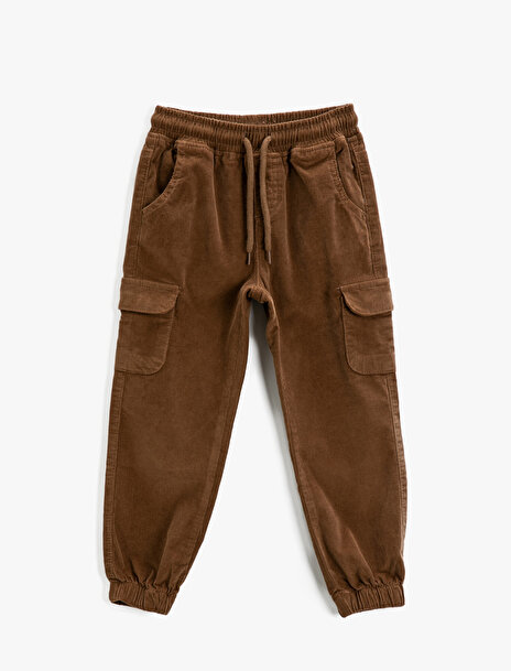 Koton Erkek Çocuk Fitilli Kadife Kargo Jogger Pantolon Pamuklu Koton Erkek Çocuk Fitilli Kadife Kargo Jogger Pantolon Pamuklu