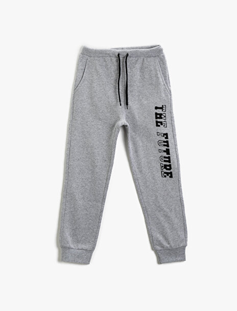 Koton Erkek Çocuk Baskılı Eşofman Altı Beli Bağcıklı