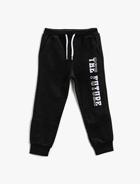 Koton Erkek Çocuk Baskılı Eşofman Altı Beli Bağcıklı