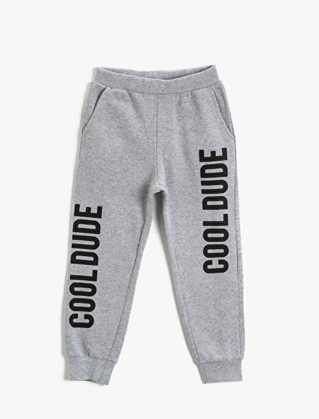 Koton Erkek Çocuk Yazı Baskılı Jogger Eşofman Altı