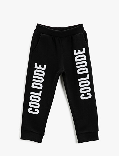 Koton Erkek Çocuk Yazı Baskılı Jogger Eşofman Altı