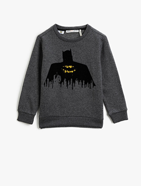 Koton Erkek Çocuk Batman Sweatshirt Lisanslı Baskılı