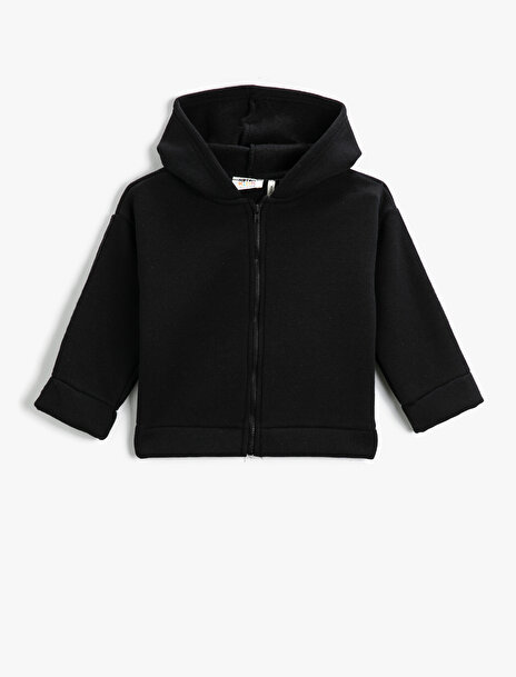Koton Kız Çocuk Basic Kapüşonlu Sweat Hırka Fermuarlı Pamuklu Koton Kız Çocuk Basic Kapüşonlu Sweat Hırka Fermuarlı Pamuklu