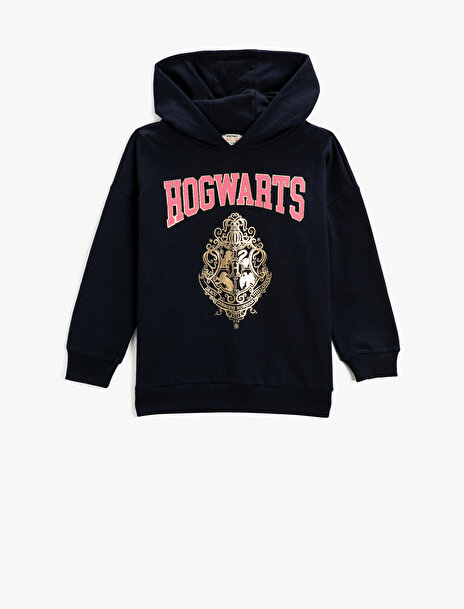 Koton Kız Çocuk Harry Potter Hogwarts Lisanslı Baskılı Kapşonlu Sweatshirt Pamuklu Koton Kız Çocuk Harry Potter Hogwarts Lisanslı Baskılı Kapşonlu Sweatshirt Pamuklu