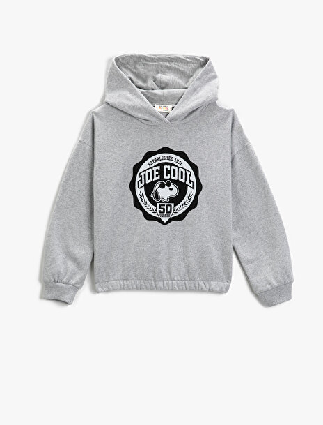 Koton Kız Çocuk Snoopy Baskılı Kapüşonlu Sweatshirt Lisanslı Pamuklu Koton Kız Çocuk Snoopy Baskılı Kapüşonlu Sweatshirt Lisanslı Pamuklu