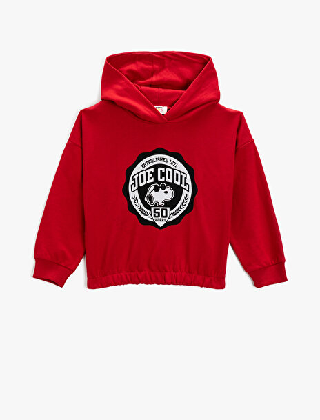 Koton Kız Çocuk Snoopy Baskılı Kapüşonlu Sweatshirt Lisanslı Pamuklu Koton Kız Çocuk Snoopy Baskılı Kapüşonlu Sweatshirt Lisanslı Pamuklu