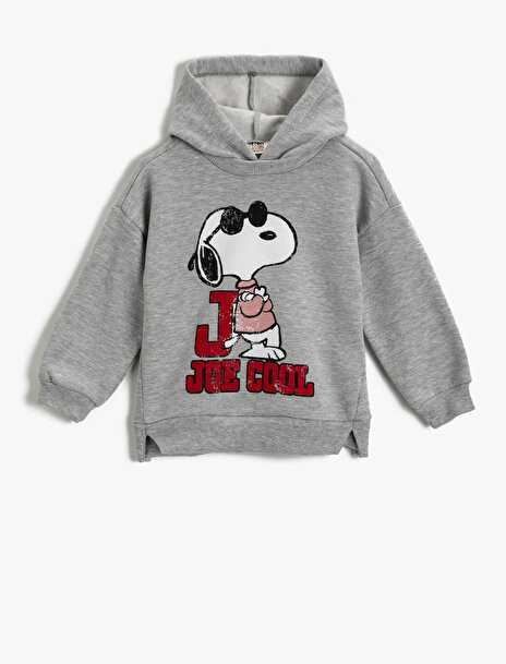 Koton Kız Çocuk Snoopy Lisanslı Baskılı Kapşonlu Sweatshirt Pamuklu Koton Kız Çocuk Snoopy Lisanslı Baskılı Kapşonlu Sweatshirt Pamuklu