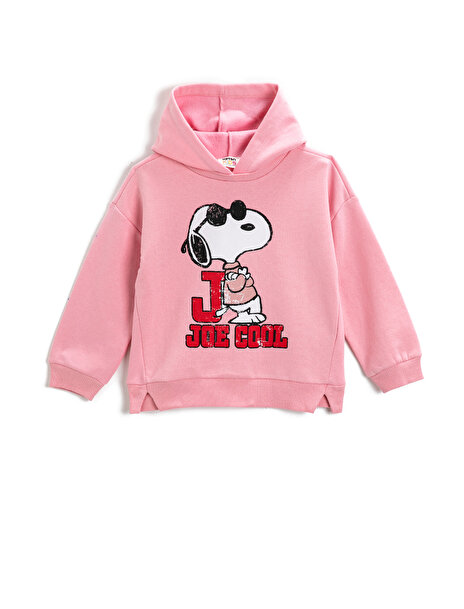 Koton Kız Çocuk Snoopy Lisanslı Baskılı Kapşonlu Sweatshirt Pamuklu Koton Kız Çocuk Snoopy Lisanslı Baskılı Kapşonlu Sweatshirt Pamuklu