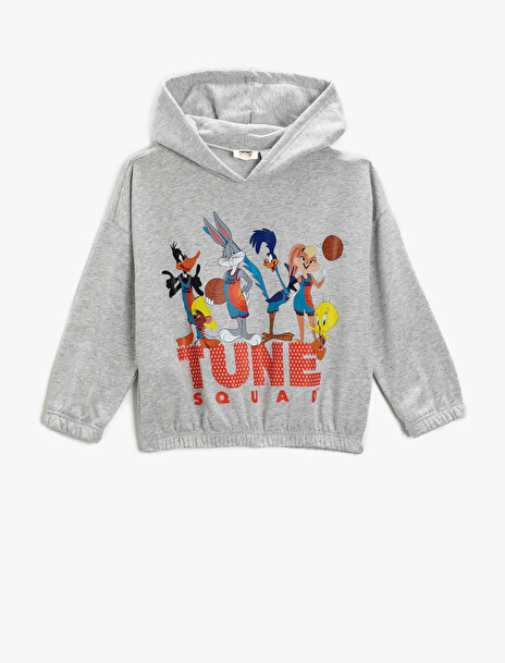 Koton Kız Çocuk Tune Squad Baskılı Kapüşonlu Sweatshirt Lisanslı Koton Kız Çocuk Tune Squad Baskılı Kapüşonlu Sweatshirt Lisanslı
