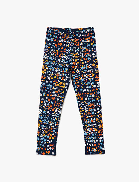 Koton Kız Çocuk Çiçek Desenli Tayt Pamuklu