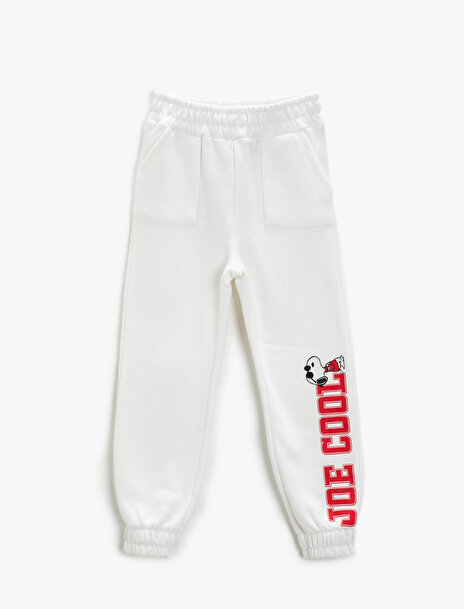 Koton Kız Çocuk Snoopy Baskılı Jogger Eşofman Altı Lisanslı