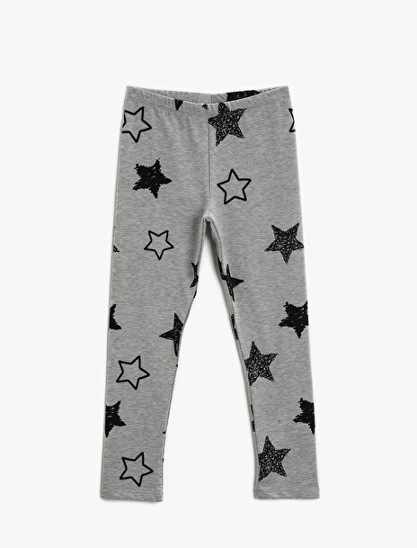 Koton Kız Çocuk Yıldız Desenli Tayt Pamuklu