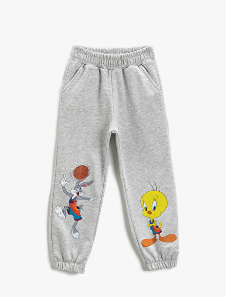 Koton Kız Çocuk Tweety Bugs Bunny Baskılı Jogger Eşofman Altı