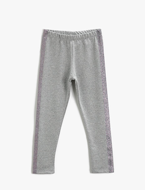 Koton Kız Çocuk Simli Şerit Detaylı Tayt Koton Kız Çocuk Simli Şerit Detaylı Tayt