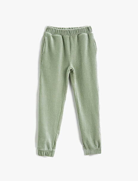 Koton Kız Çocuk Fitilli Kadife Jogger Eşofman Altı Koton Kız Çocuk Fitilli Kadife Jogger Eşofman Altı