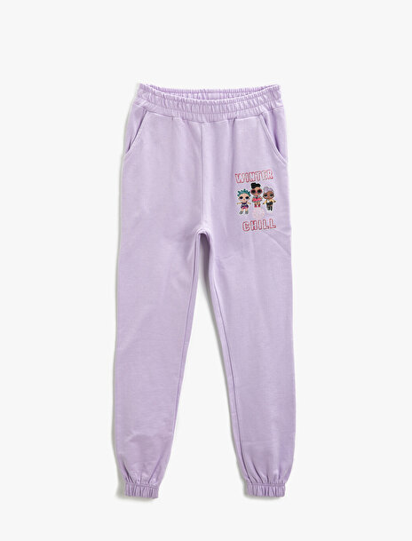 Koton Kız Çocuk Lol Lisanslı Baskılı Eşofman Altı Pamuklu