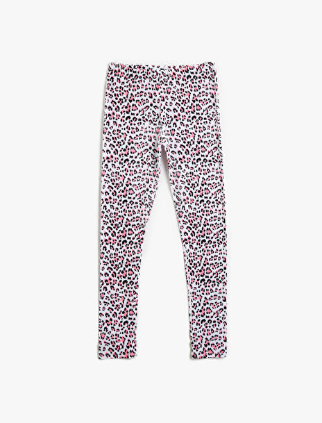 Koton Kız Çocuk Leopar Desenli Tayt