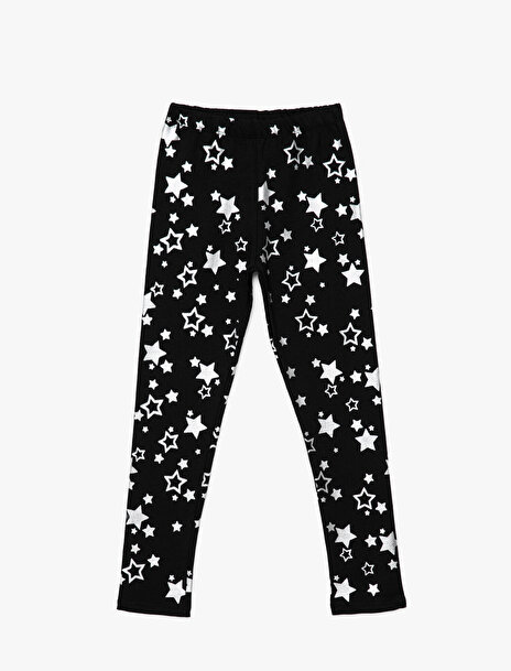 Koton Kız Çocuk Yıldız Baskılı Tayt Pamuklu