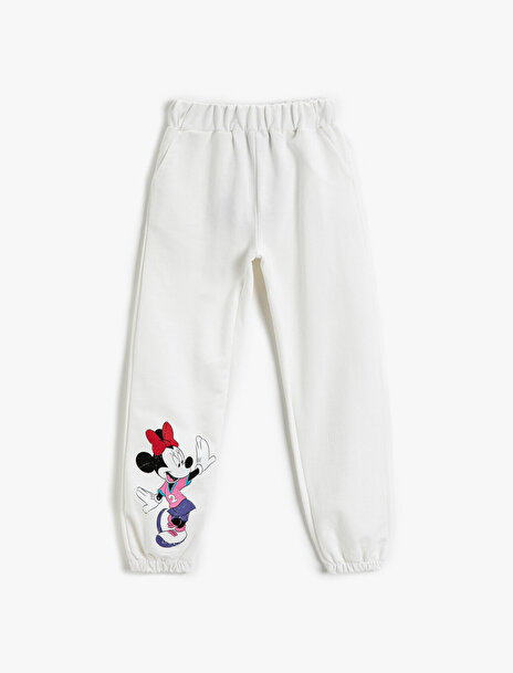 Koton Kız Çocuk Minnie Mouse Lisanslı Baskılı Eşofman Altı Pamuklu