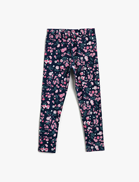 Koton Kız Çocuk Çiçek Baskılı Tayt Pamuklu