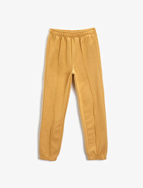 Koton Kız Çocuk Pamuklu Beli Lastikli Dikişli Eşorfman Altı