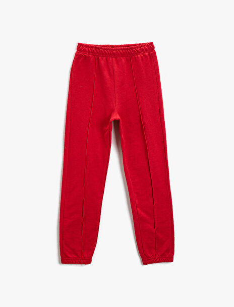 Koton Kız Çocuk Pamuklu Beli Lastikli Dikişli Eşorfman Altı