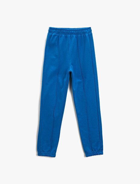 Koton Kız Çocuk Pamuklu Beli Lastikli Dikişli Eşorfman Altı