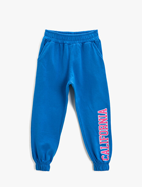 Koton Kız Çocuk California Baskılı Jogger Eşofman Altı Pamuklu Koton Kız Çocuk California Baskılı Jogger Eşofman Altı Pamuklu
