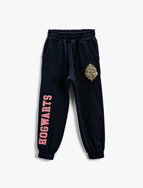 Koton Kız Çocuk Harry Potter Lisanslı Baskılı Jogger Eşofman Altı Pamuklu