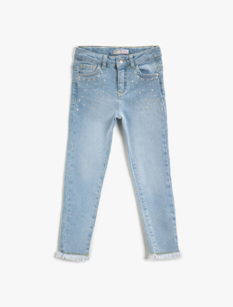 Koton Kız Çocuk Denim Tayt Kız Çocuk