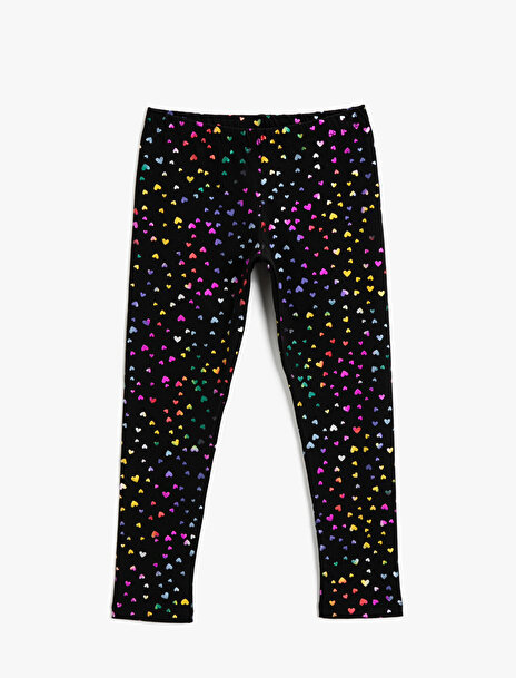 Koton Kız Çocuk Kalp Baskılı Tayt Pamuklu