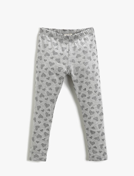 Koton Kız Çocuk Desenli Tayt Pamuklu