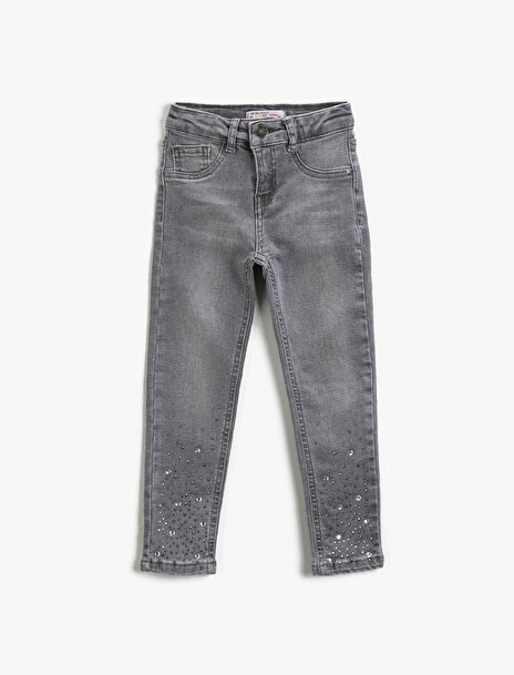 Koton Kız Çocuk Denim Tayt Kız Çocuk