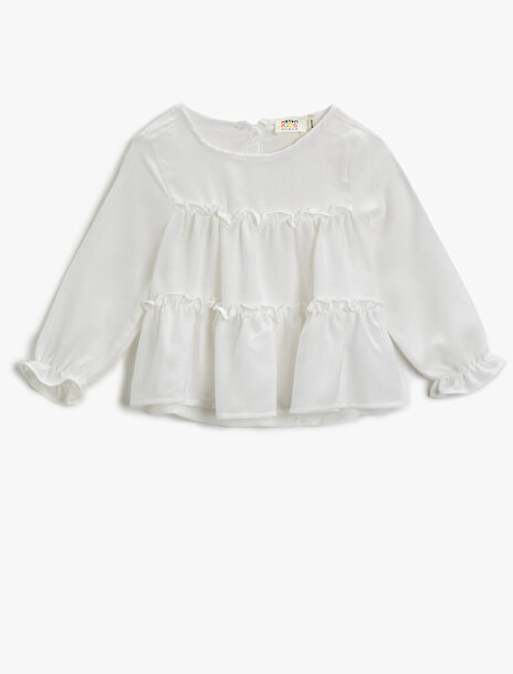 Koton Kız Çocuk Fırfırlı Bluz