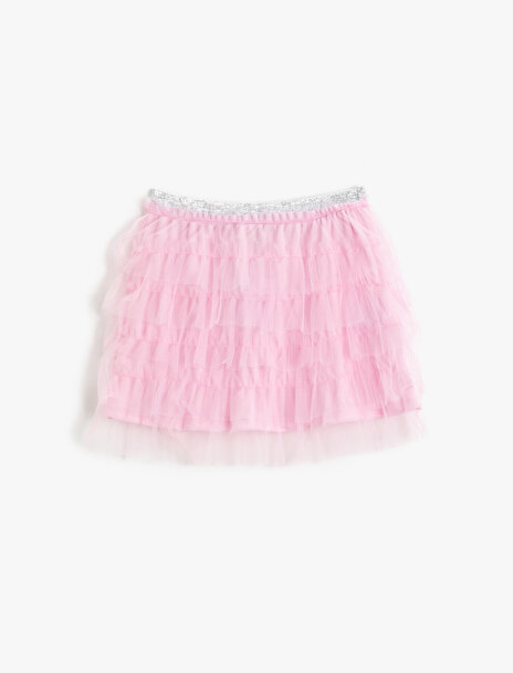 Koton Kız Çocuk Fırfırlı Beli Lastikli Etek