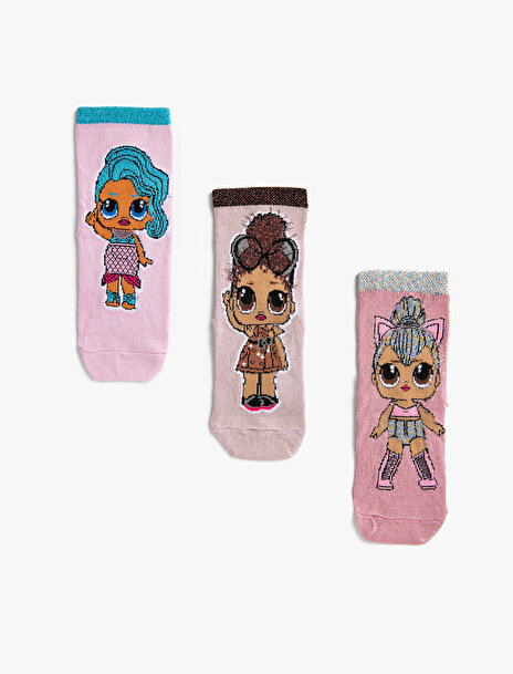 Koton Kız Çocuk Lol Suprise Baskılı Kız Çocuk Çorap
