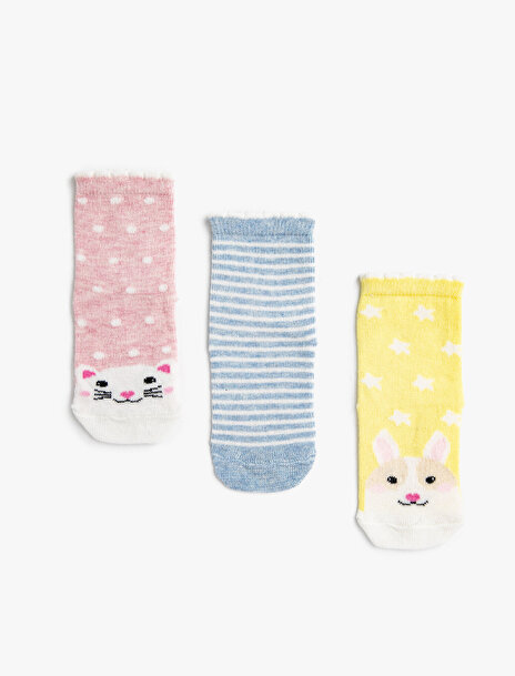Koton Kız Çocuk 3'lü Kız Çocuk Çorap