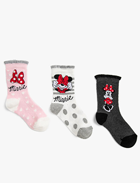 Koton Kız Çocuk Minnie Mouse Lisanslı Soket Çorap Seti Koton Kız Çocuk Minnie Mouse Lisanslı Soket Çorap Seti