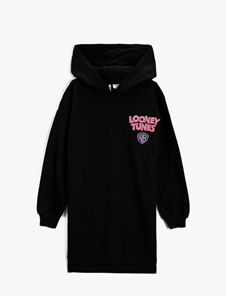 Koton Kız Çocuk Looney Tunes Lisanslı Baskılı Kapüşonlu Sweatshirt Elbise Koton Kız Çocuk Looney Tunes Lisanslı Baskılı Kapüşonlu Sweatshirt Elbise