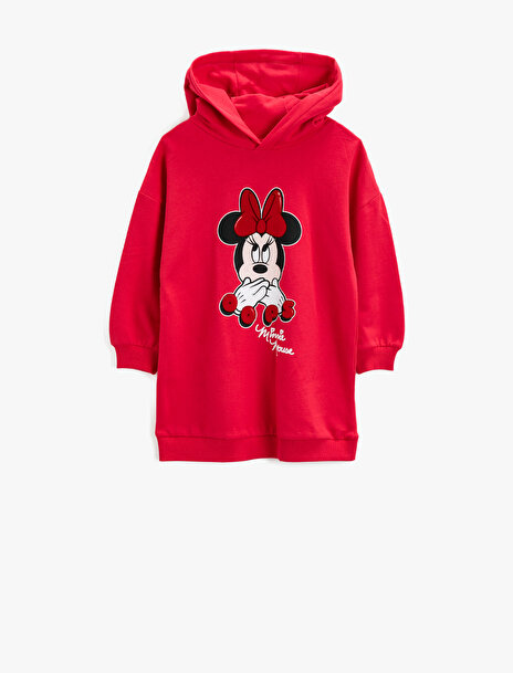 Koton Kız Çocuk Minnie Mouse Lisanslı Sweat Elbise Baskılı Kapşonlu Pamuklu Koton Kız Çocuk Minnie Mouse Lisanslı Sweat Elbise Baskılı Kapşonlu Pamuklu