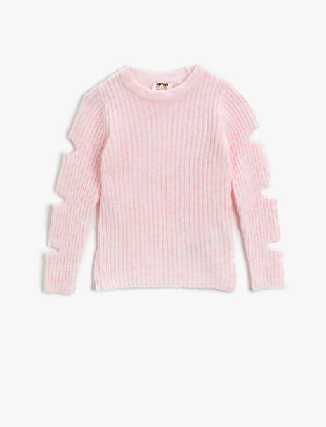 Koton Kız Çocuk Fitilli Kazak Pencere Detaylı