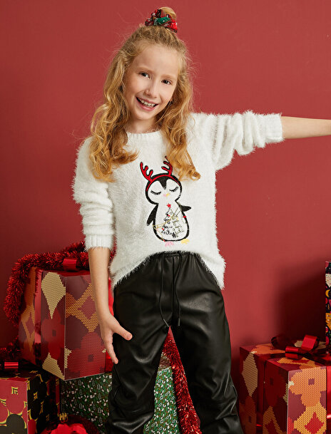 Koton Kız Çocuk Yılbaşı Temalı Kazak