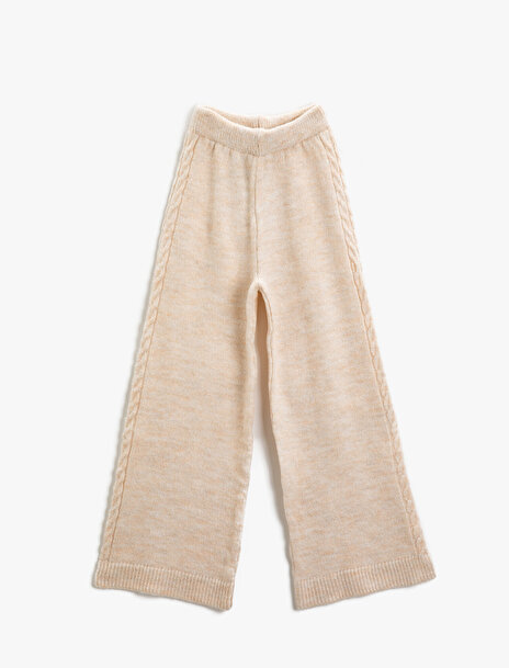 Koton Kız Çocuk Beli Lastikli Örme Pantolon