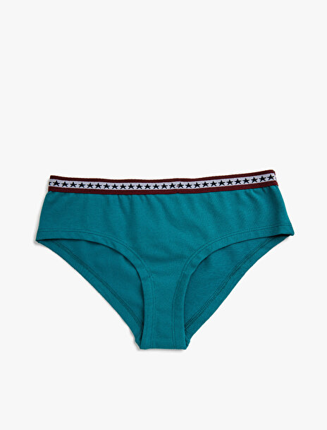 Koton Kadın Pamuklu Hipster Külot Yıldız Desenli