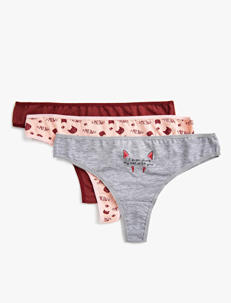 Koton Kadın Pamuklu 3'lü Paket Basic Külot Koton Kadın Pamuklu 3'lü Paket Basic Külot