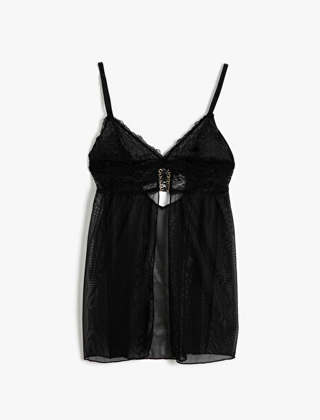 Koton Kadın Dantelli Transparan Babydoll Koton Kadın Dantelli Transparan Babydoll
