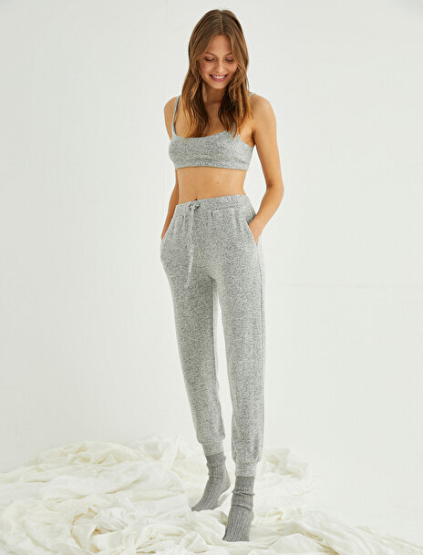 Koton Kadın Belden Bağlamalı Jogger Pijama Altı