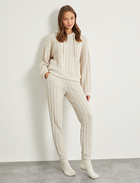 Koton Kadın Örgü Desenli Pijama Altı