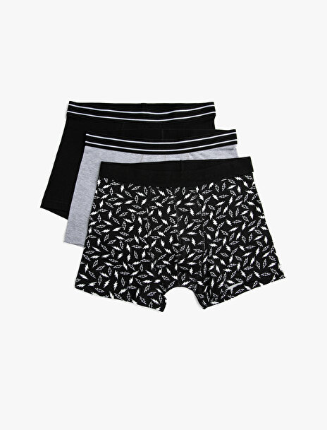 Koton Erkek Desenli Pamuklu Basic Boxer Seti 3'lü Koton Erkek Desenli Pamuklu Basic Boxer Seti 3'lü